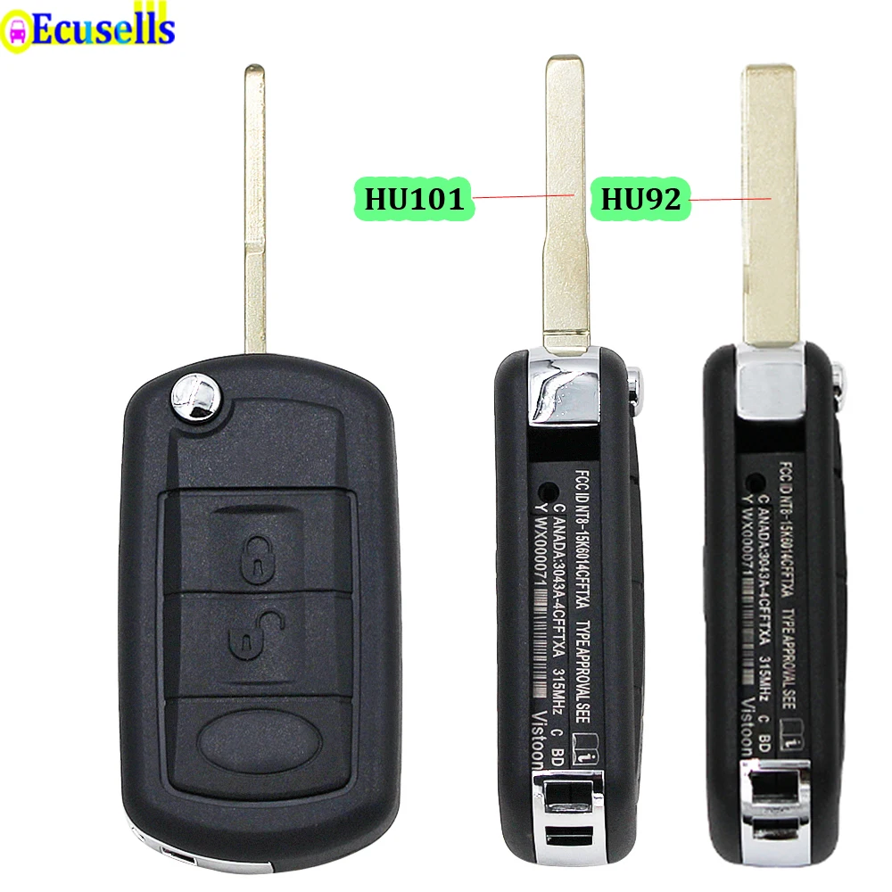 3 BUTTON REMOTE KEY FOB CASE key shell For Land Rover LR3 Discovery for ...
