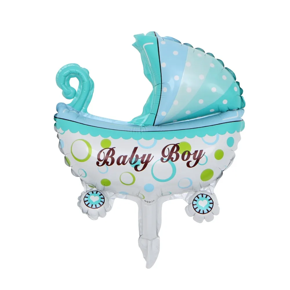 Mini Angel Baby Girls Balloon Baby Shower Baby Stroller Foil Ballon ...