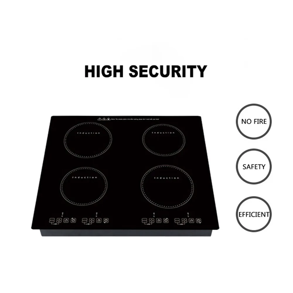 Household-Electric-Hob-Four-Burners-Indution-Cooker-Cooktop-High-power ...