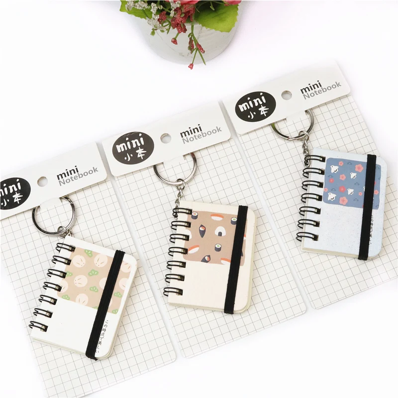 CARNET DE NOTES,Autre--Mini carnet de notes mignon avec porte clés ...