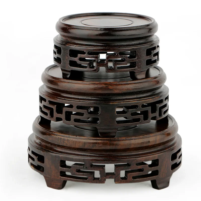 Rosewood Stone Clay Pot Base | Rosewood Stone Ornament Base | Ebony ...