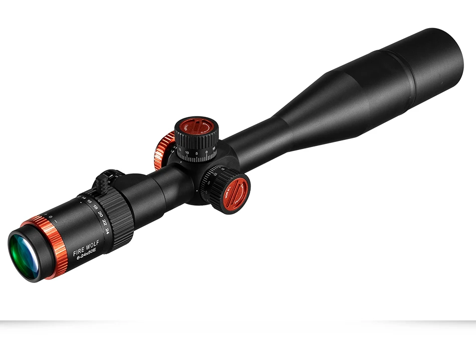 FIRE WOLF QZ 6-24X50E FFP Scope Red Green Reticle Hunting Optical Sight ...