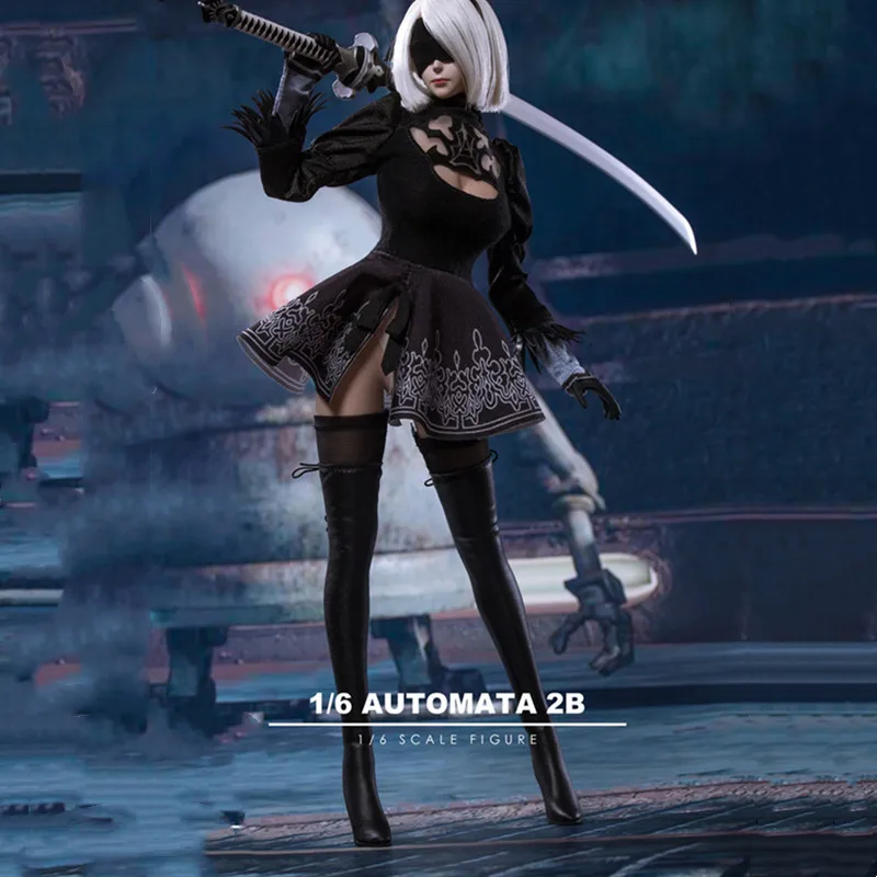 TF-TOYS-TF01-TF02-1-6-NieR-Soldier-2B-Girl-Head-Carved-With-Sword ...