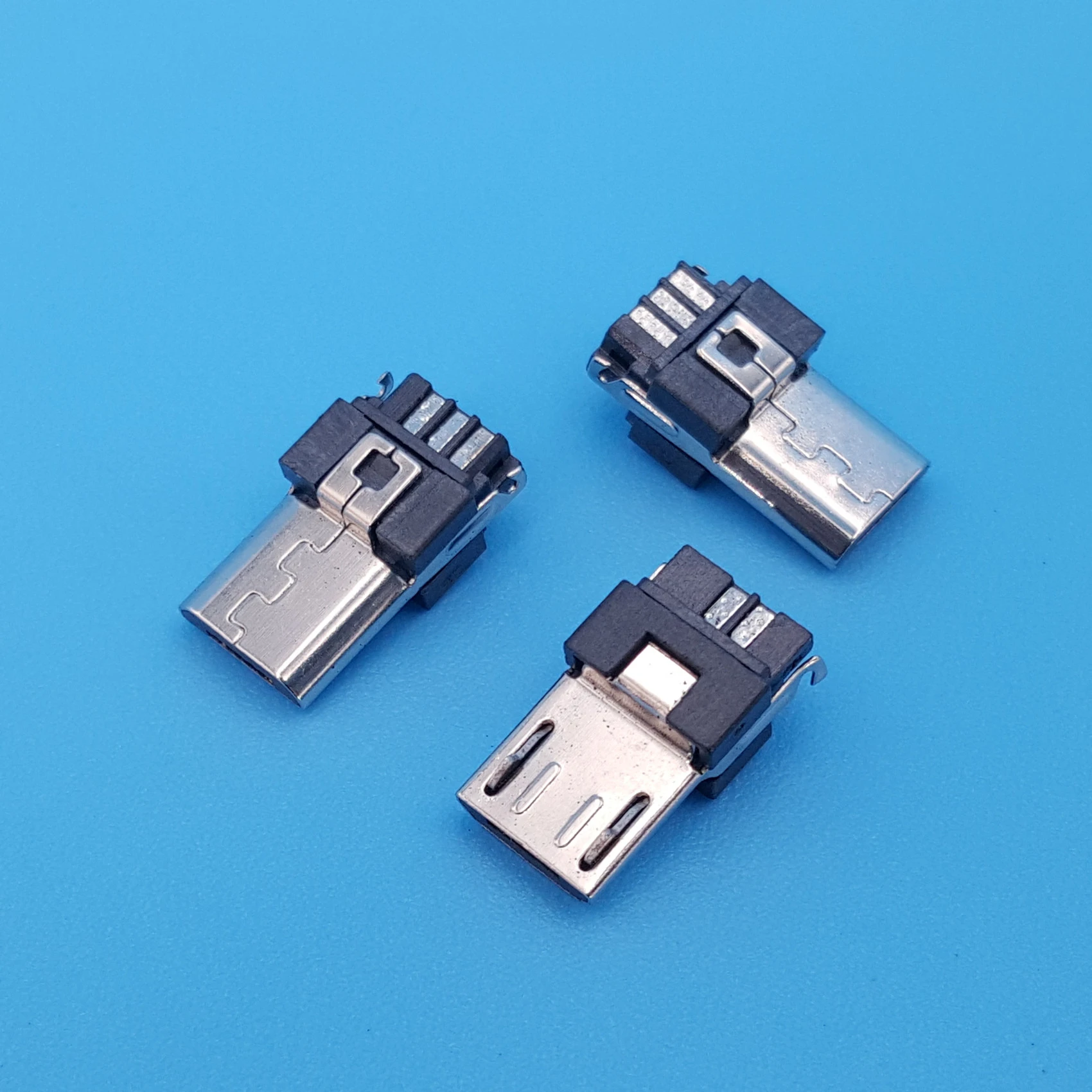 20Pcs Micro USB Type B 5Pin Male Plug Wire Solder Type DIY Connector