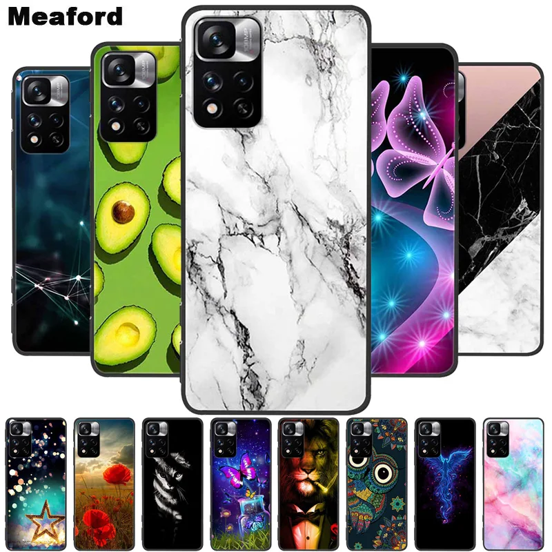 For Xiaomi Redmi Note 11 Pro Case Marble Soft Silicone Back Case for ...