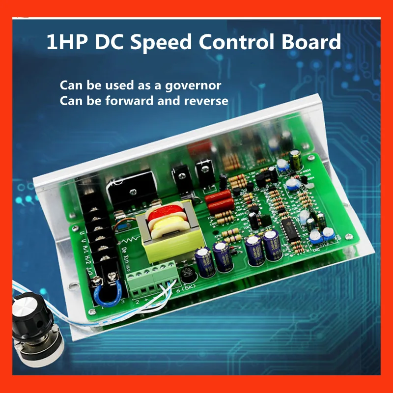 1HP-220V-110V-DC-Motor-Speed-Controller-Board-750w-Motor-Governor-Dual ...
