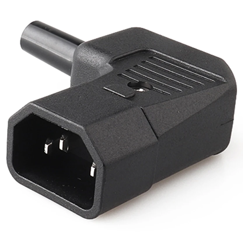 IEC 320 C14 universal Male and Female Right Angle Plug Power Adapter ...