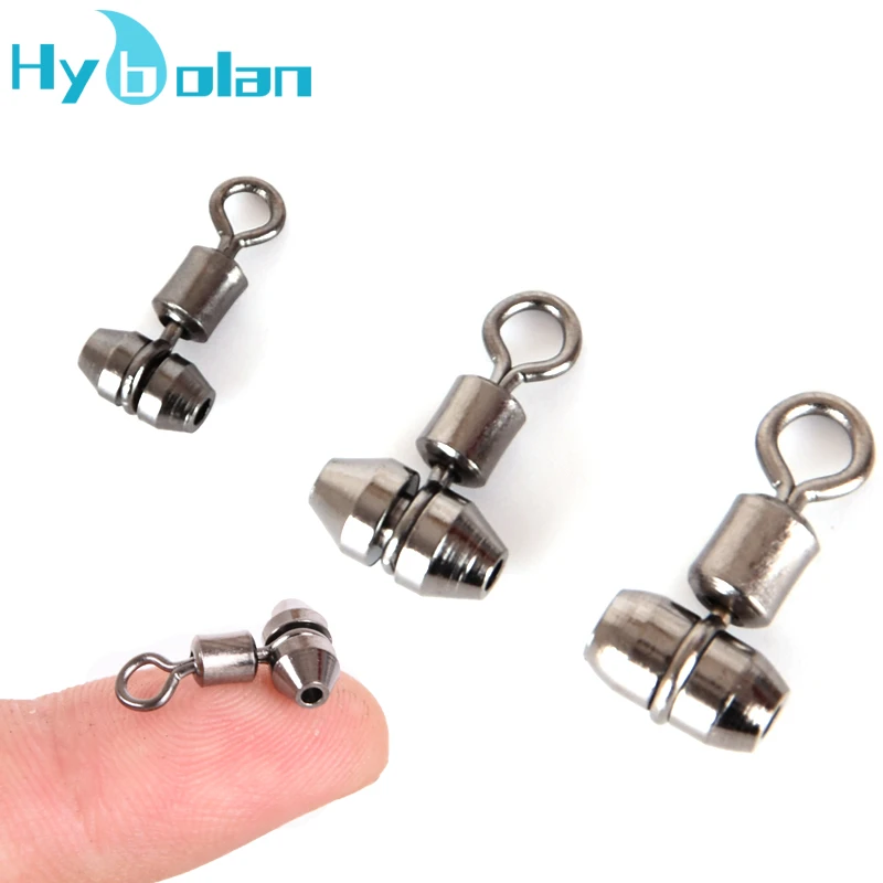 10pcs Fishing Swivels 3-way Stainless Steel Fishing Connector Rolling ...