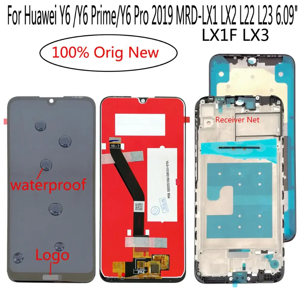 Shyueda pantalla táctil LCD DE 6,09 pulgadas para Huawei Y6/Y6 Prime/Y6 Pro 2019, MRD LX1, LX1F ...