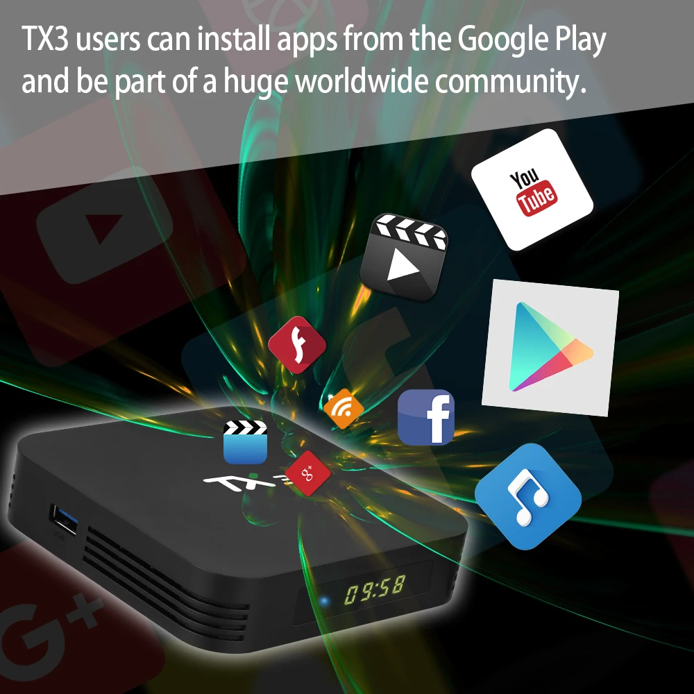 Transpeed Android 9,0 4G 64G tv BOX wifi Youtube 4k 3D Amlogic S905X3 Bluetooth Youtube Google ...