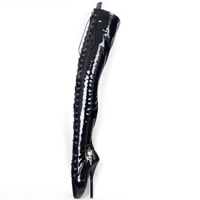 Ballet Boots 18CM Extreme High Heel Over the knee Thigh Long Boots ...