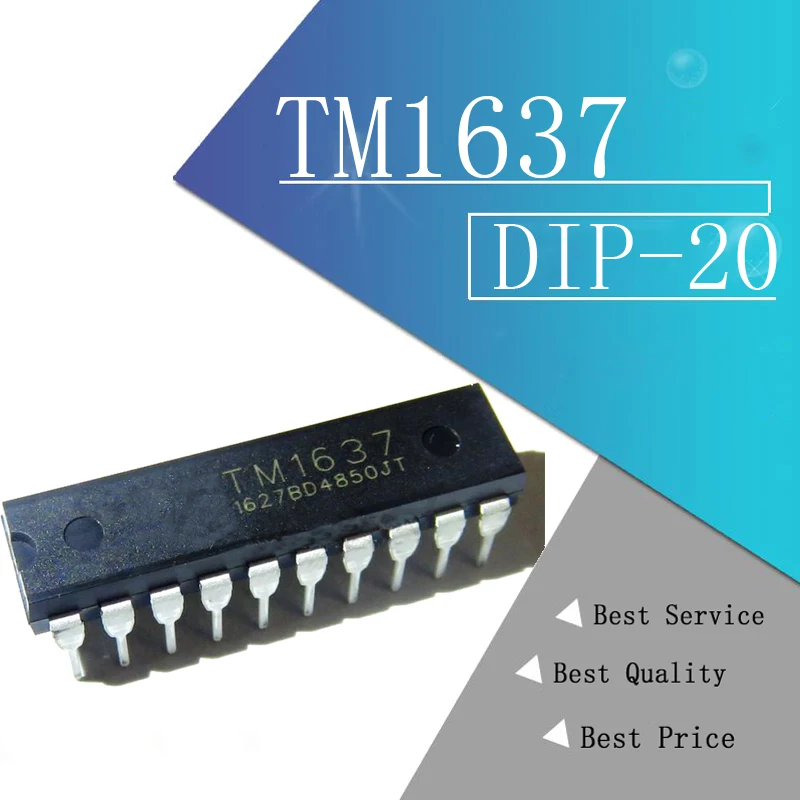 5pcs Tm1637 Dip-20 1637 Dip Dip20 Integrated Circuit - Integrated ...