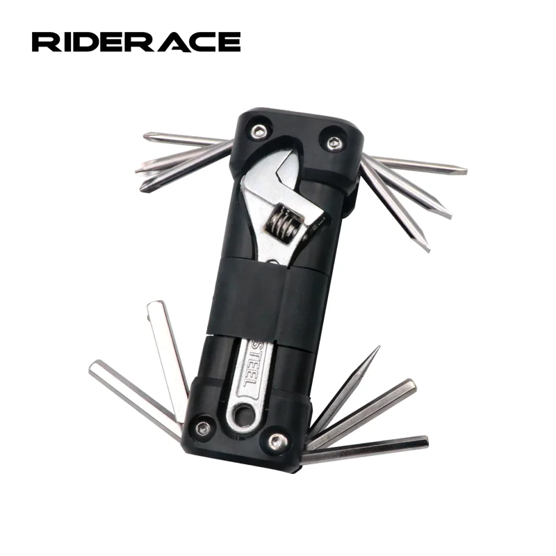Bicycle Multifunction Tool Set Hex Screwdriver Chain Cutter Kit Folding ...