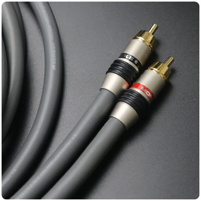Monster M850sw OCC 발열 오디오 증폭기 RCA 오디오 케이블 CD 튜브 증폭기 이중 연꽃 신호 케이블 ...