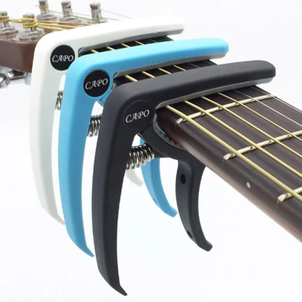 3 Colors Plastic Guitar Capo Super Easy To Use For 6 String Acoustic ...