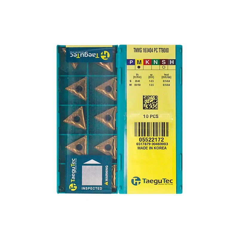 Tnmg160404-pc Tt9080 100% Original Taegutec Carbide Insert With The ...