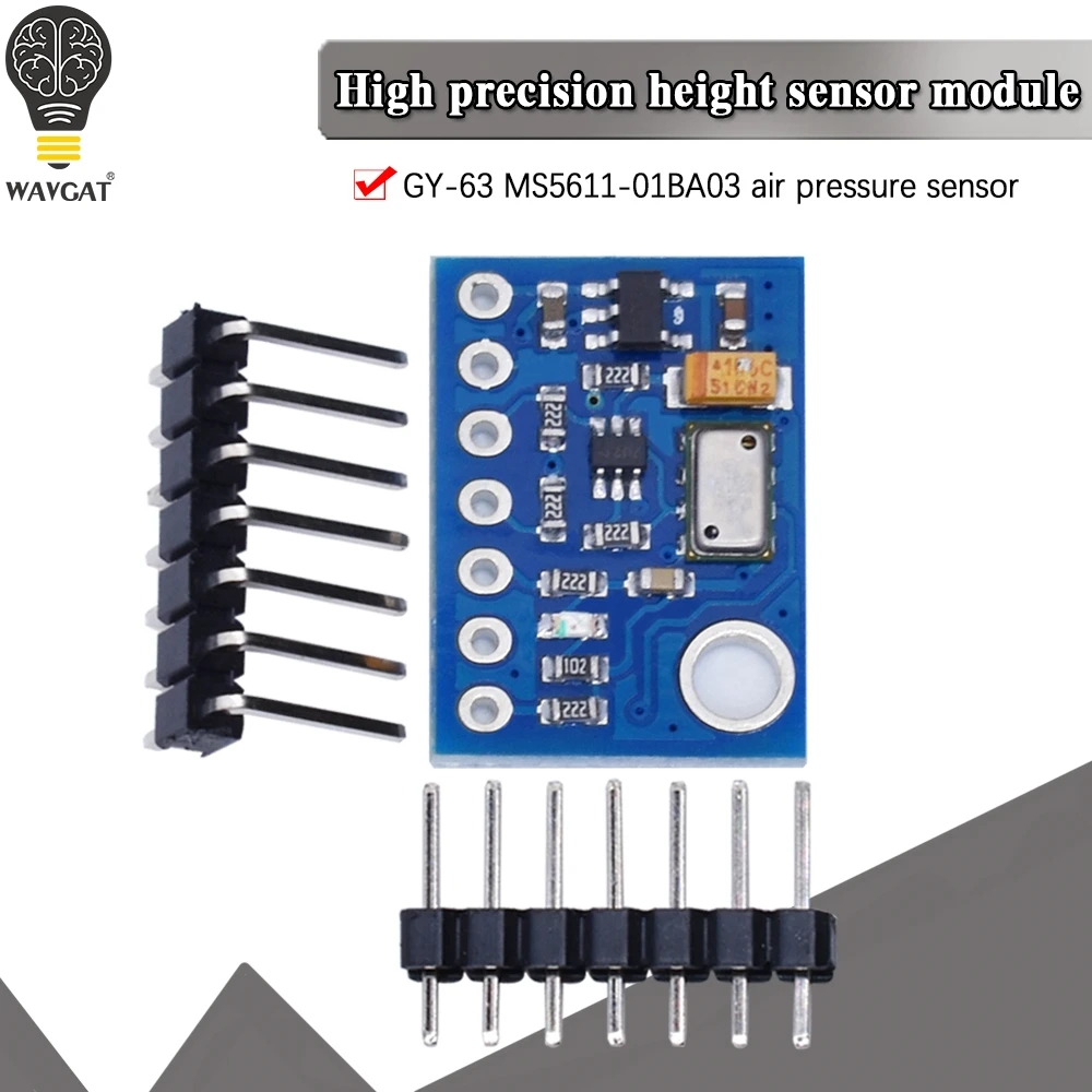1pcs Gy-63 Ms5611-01ba03 Precision Ms5611 Atmospheric Pressure Sensor Module Height Sensor ...