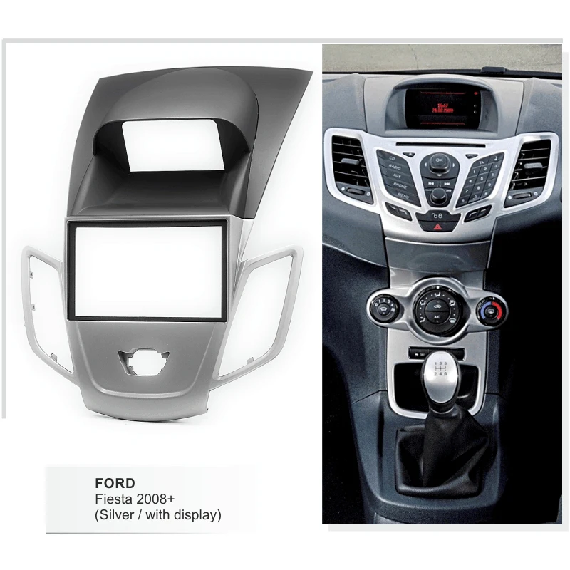 Double-Din-Car-Fascia-Radio-Panel-for-FORD-Fiesta-2008-2017-Audio-Frame ...