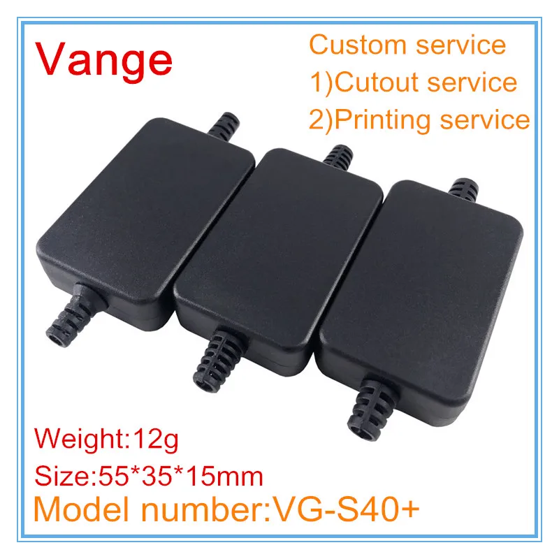 2pcs/lot transformer project box black 55*35*15mm ABS plastic mould ...