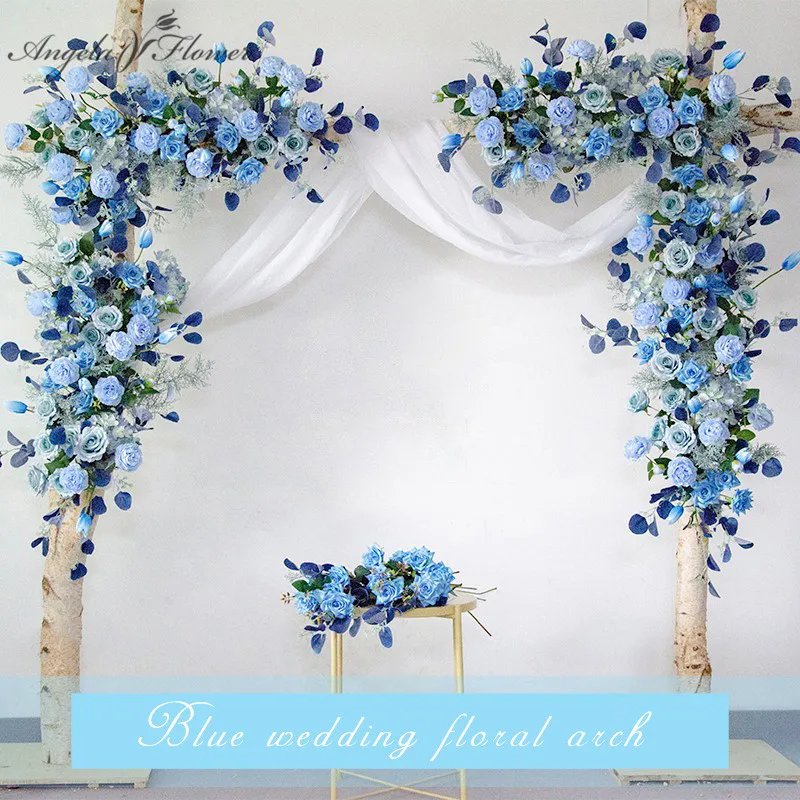 Blue And White Floral Design