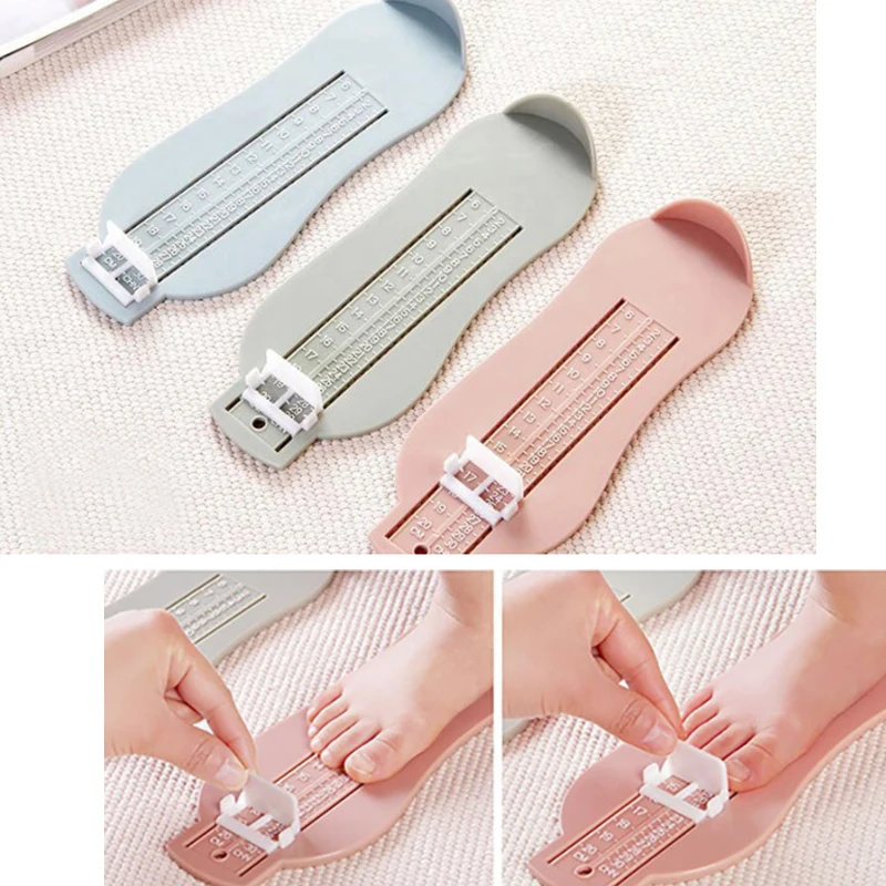 3 Colors Baby Foot Ruler Kids Foot Length Measuring device child shoes ...