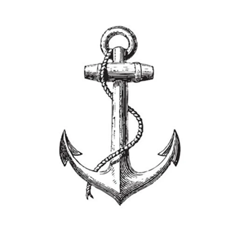 Anchor Music Note Tattoo