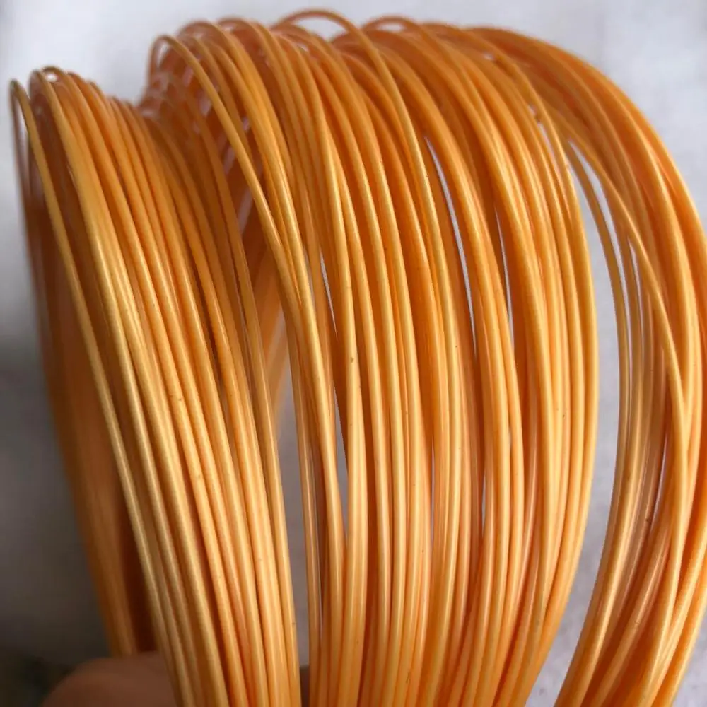 10pcs Free shipping orange Polyester tennis string strong 1.25mm tennis ...