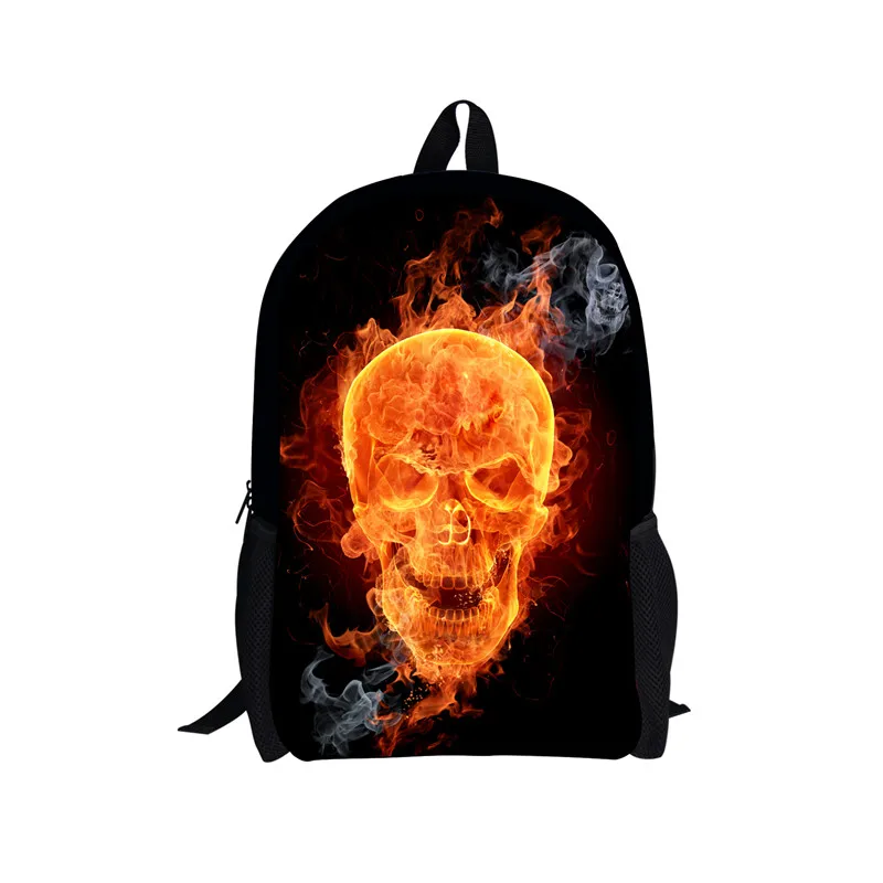 Cool Skull Custom Pattern Backpack Men Women rucksack Azrael Skull ...