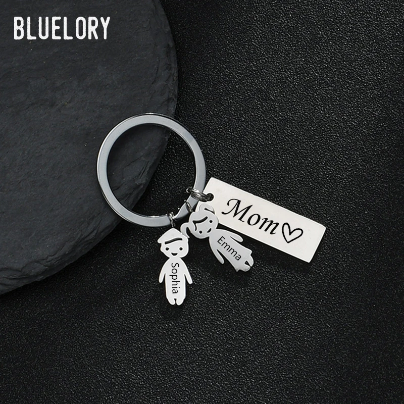 Stainless Steel Name Keychains | Custom Name Date Keychain | Engraved ...