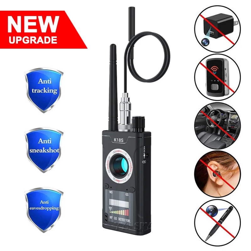 K18S-Upgrade-RF-Signal-Hidden-Camera-Detector-Anti-Spy-Candid-Pinhole ...