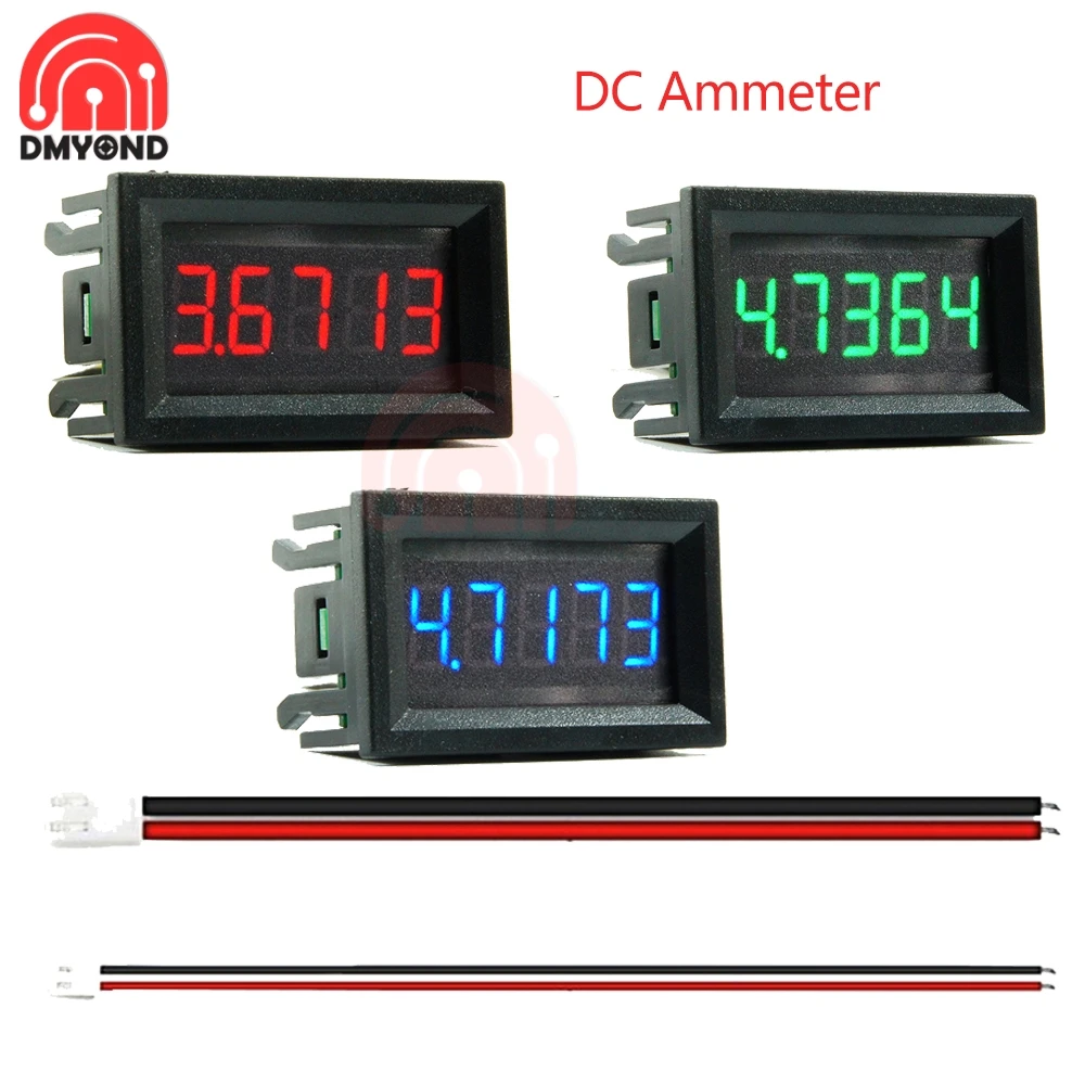 Mini Digital Ammeter Dc12v 0- 30a/5ma/50ma 0-3.0000a Amp Current Meter ...