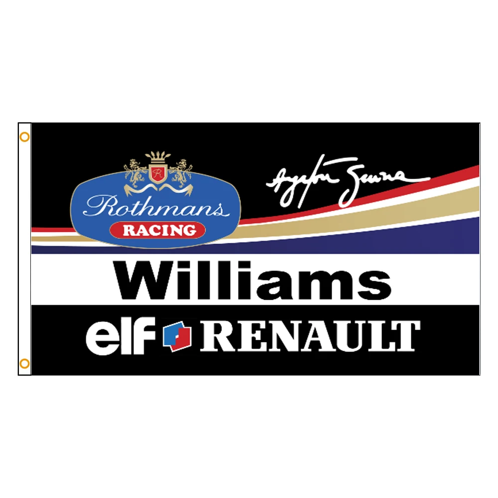 3x5Fts 90X150cm Ayrton Senna Inspired Williams Renault Rothmans ...