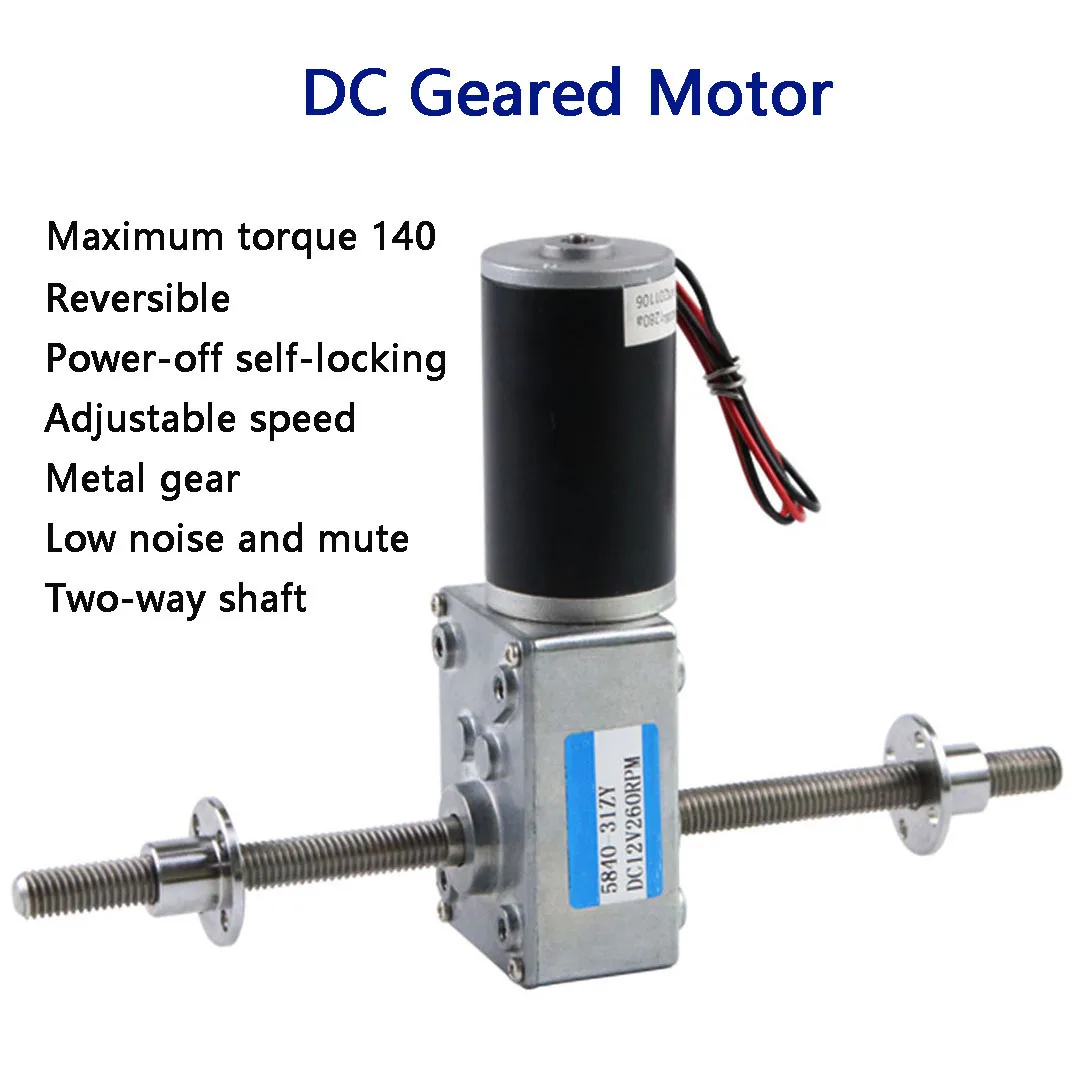 Turbine-Worm-M8-Endless-Threaded-Screw-12V-24V-Double-Output-Shaft ...