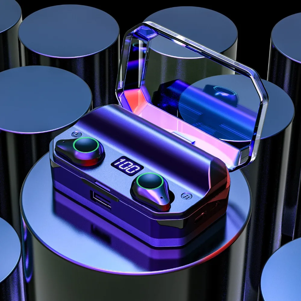 QCR T9 TWS наушники 9D стерео Bluetooth 5,0 беспроводные наушники IPX7 ...