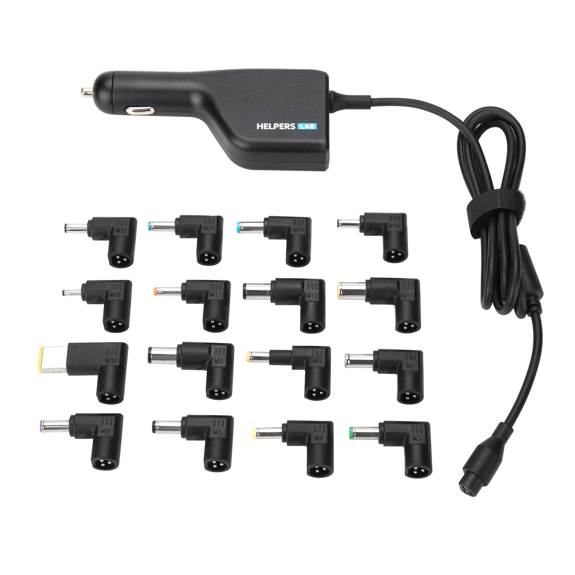 90W Universal Laptop Car Charger with QC3.0 DC Adapter Power Supply 16V ...