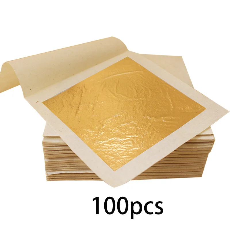 24K-Gold-Leaf-Edible-Gold-Foil-for-Cake-Decoration-100pcs-9-33x9-33cm ...