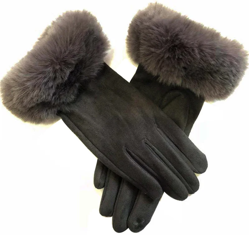 Gants-sous-gants,Gant de conduite en cuir suédé pour femme,Faux cuir ...