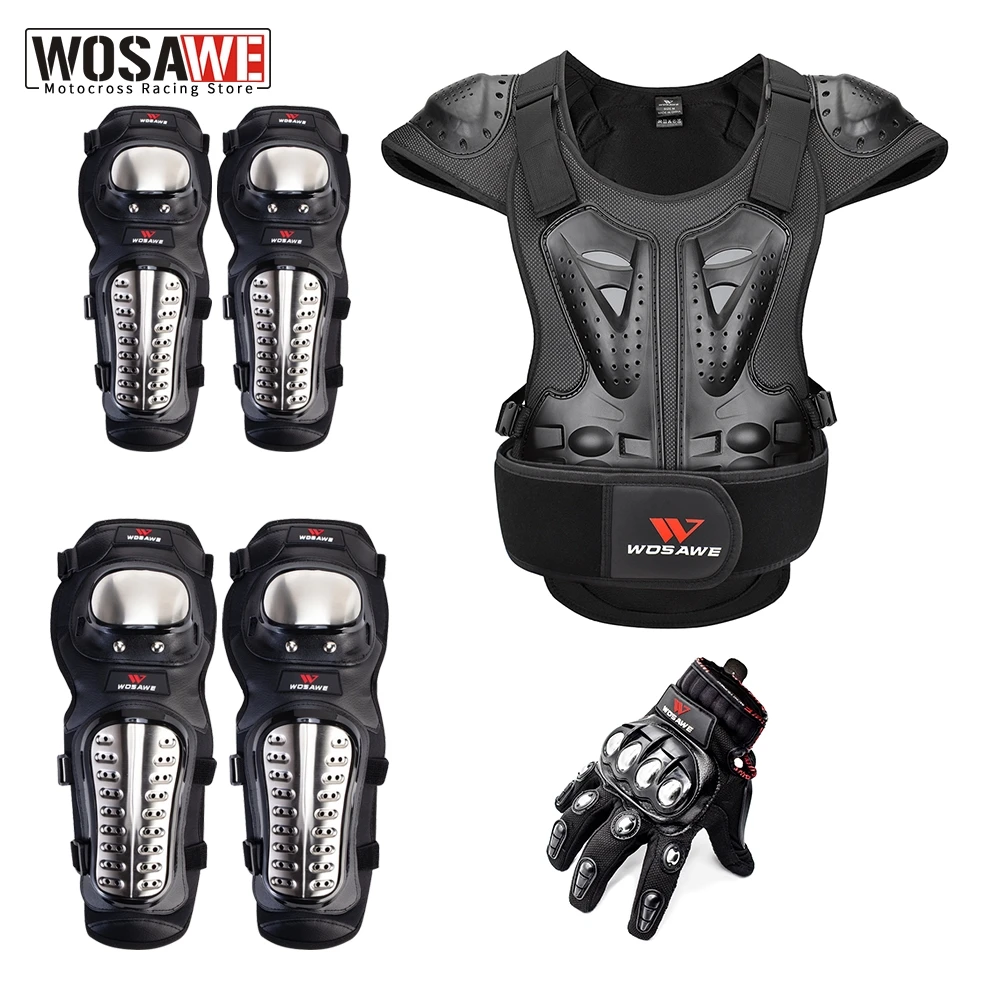 Wosawe Motorcycle Armor Jacket Moto Racing Gear Elastic Armor Vest ...