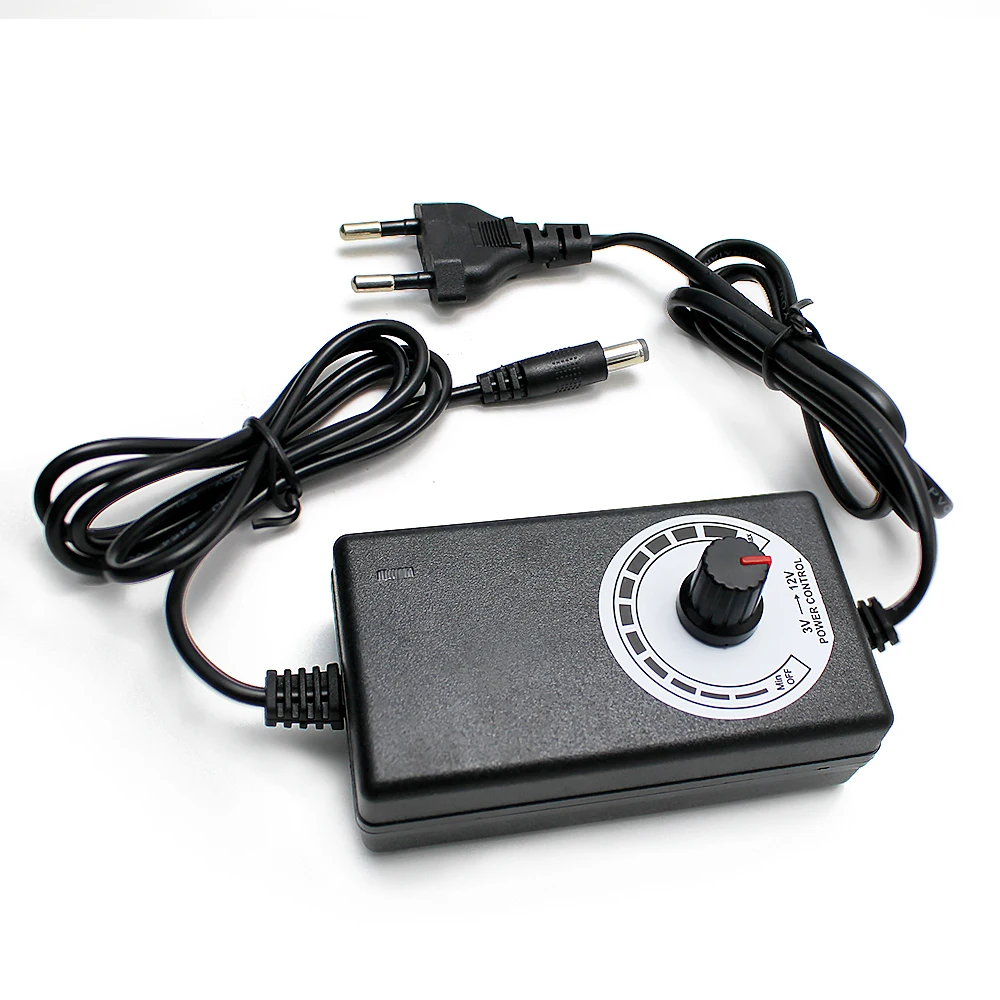12v Adjustable Power Supply Adapter Ac Dc 3v - 12v 2a 24w Universal ...