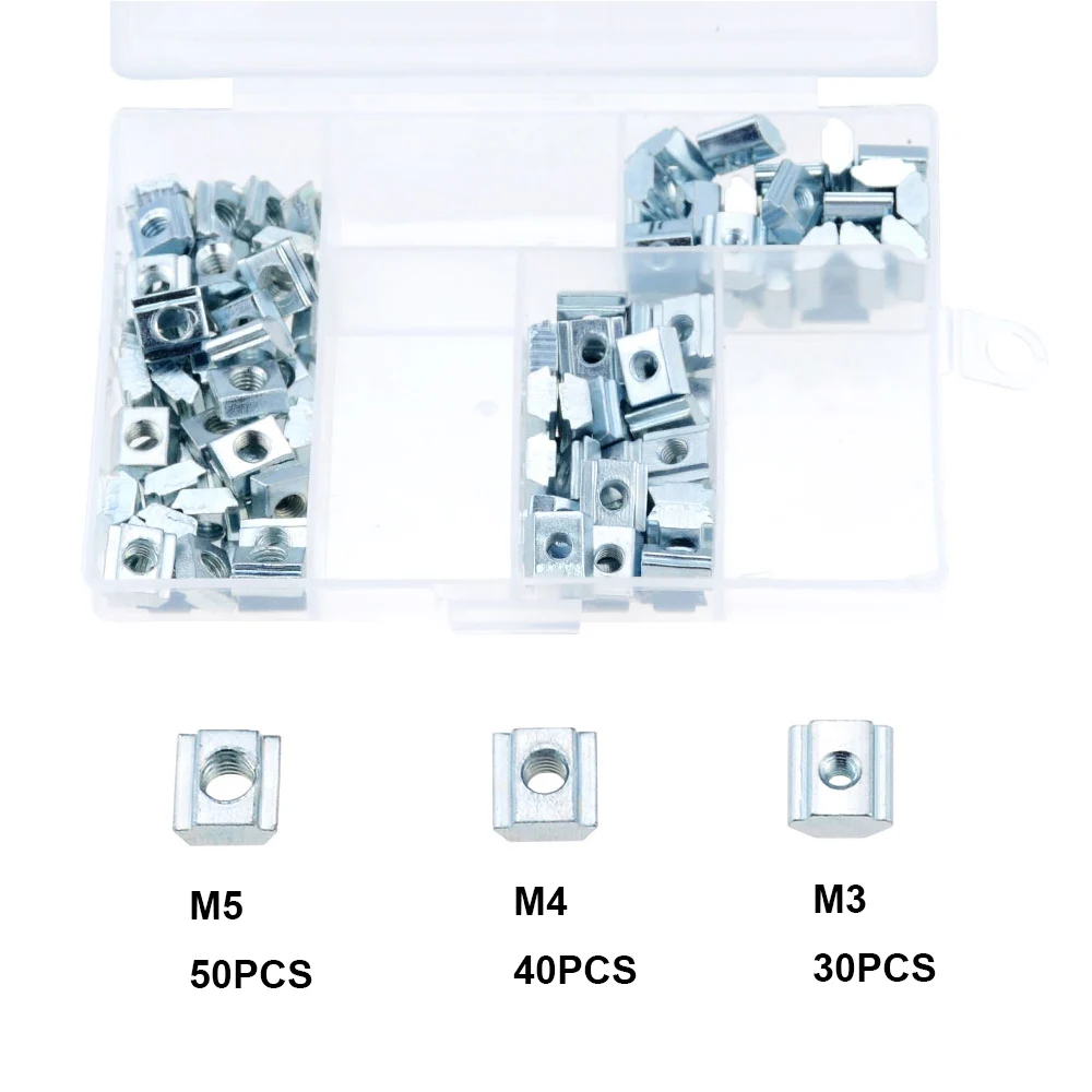 ECROU,--Écrou coulissant en T galvanisé pour profilé'extrusion en aluminium, série 20, 120 ...