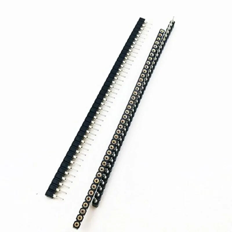 10pcs 40P female header 1x40 Pin 2.54mm Round Female Pin Header ...