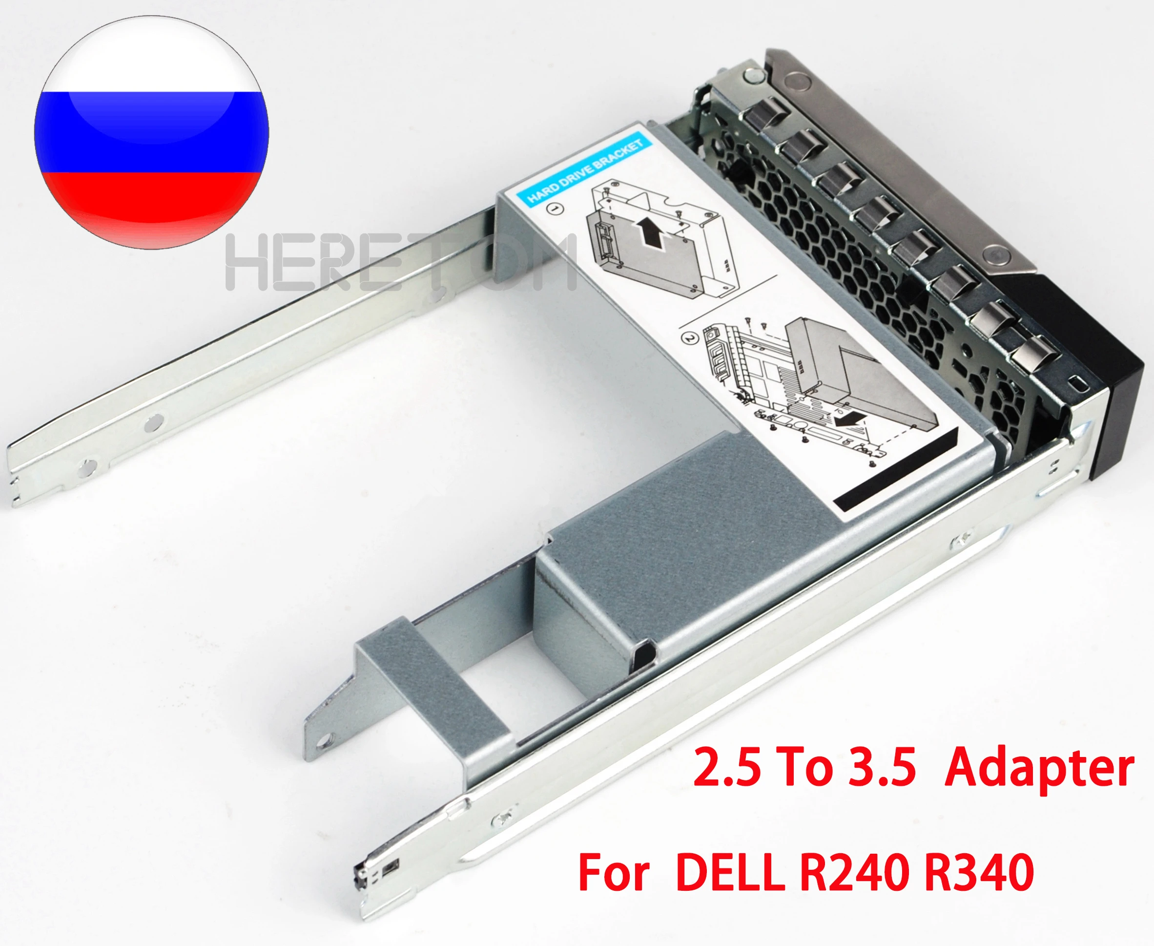 Heretom 2.5" To 3.5" Hdd Adapter Drive Caddy Tray For Dell Poweredge ...