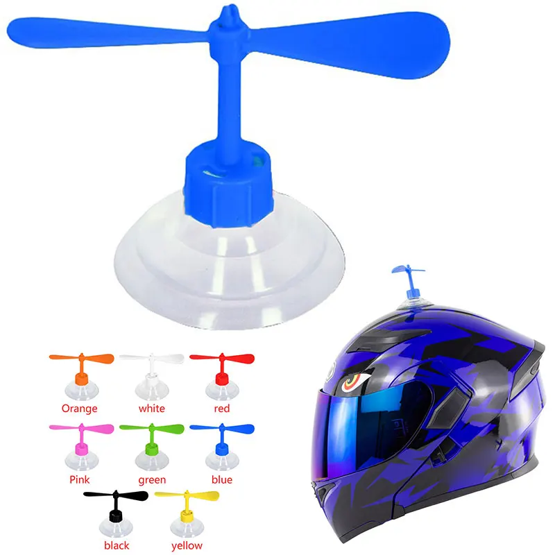 White 11 Grams Windmill Motorcycle Helmet Decor Fashion Decoration ...