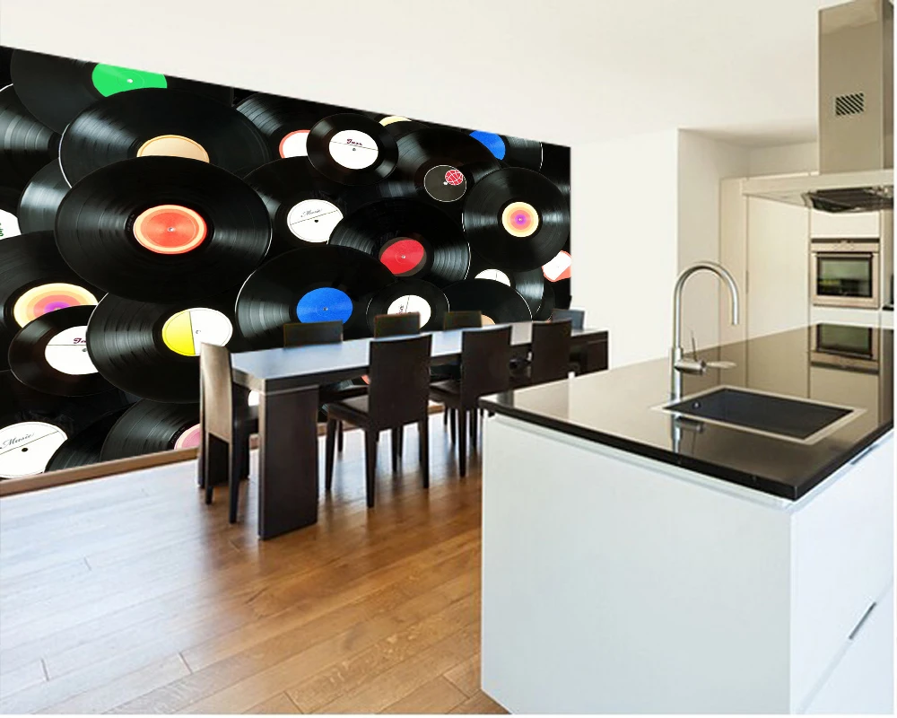 Vintage Vinyl Records Wallpaper