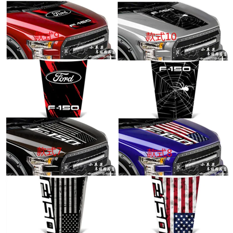 Car-sticker-FOR-Ford-Raptor-F150-hood-car-decals-drape-hood-sticker ...
