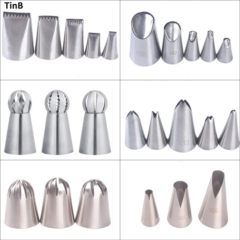 Russian Pastry Nozzles For Cream Icing Piping Nozzles Cake Decoration ...
