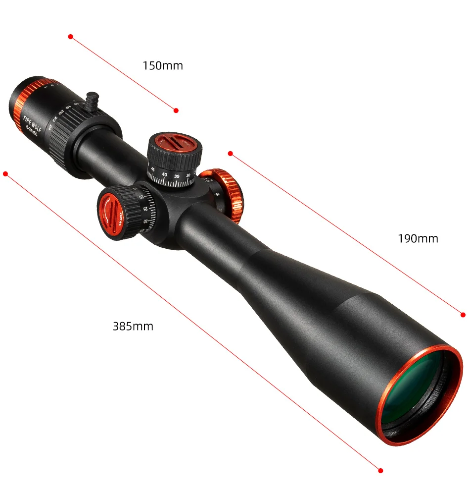 FIRE WOLF QZ 6-24X50 FFP Scope Hunting Optical Sniper Riflescope Tactical Airsoft Accessories ...