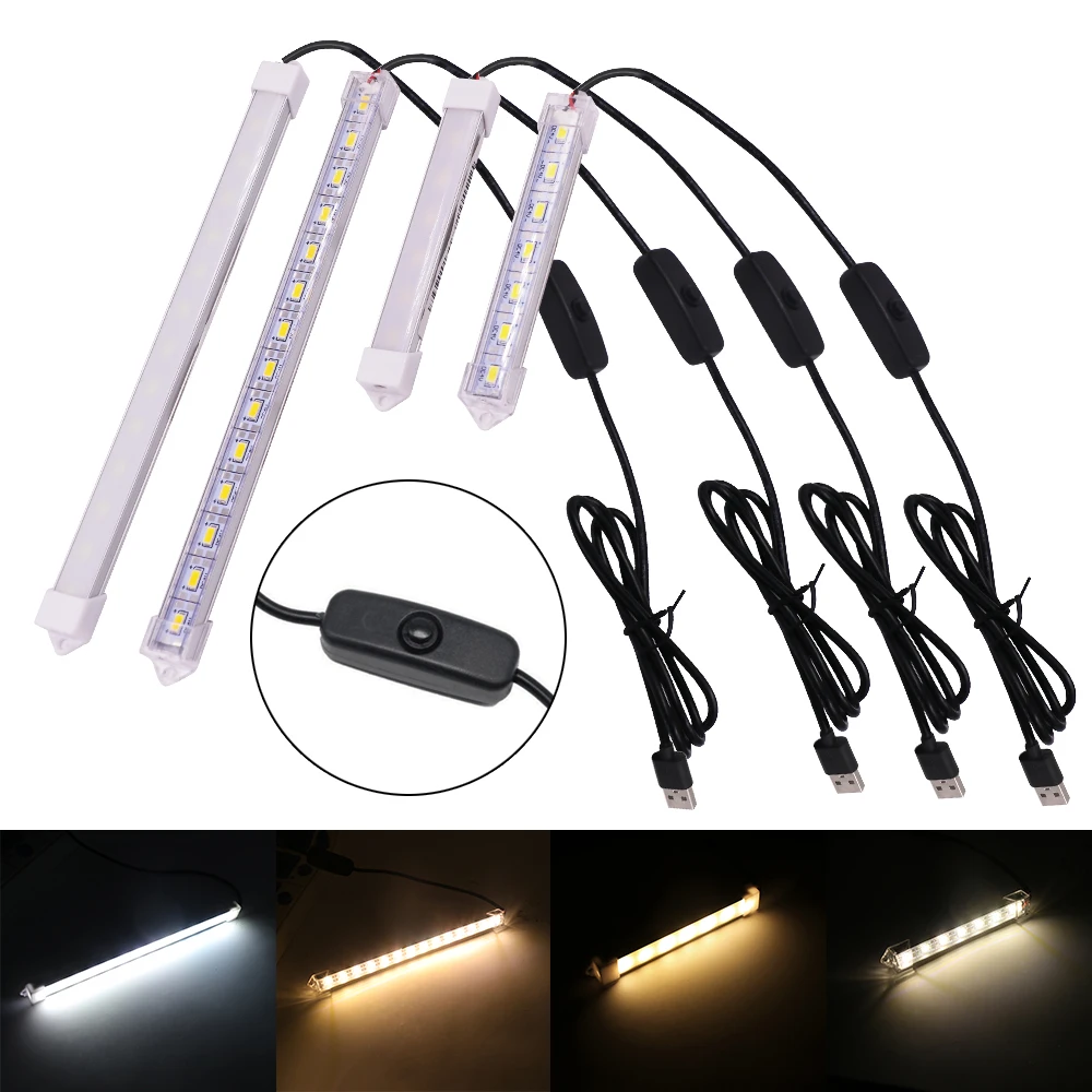 DC-5V-LED-Bar-Light-USB-Powered-Rigid-Strip-Milky-White-Cover-Hard-Bar ...