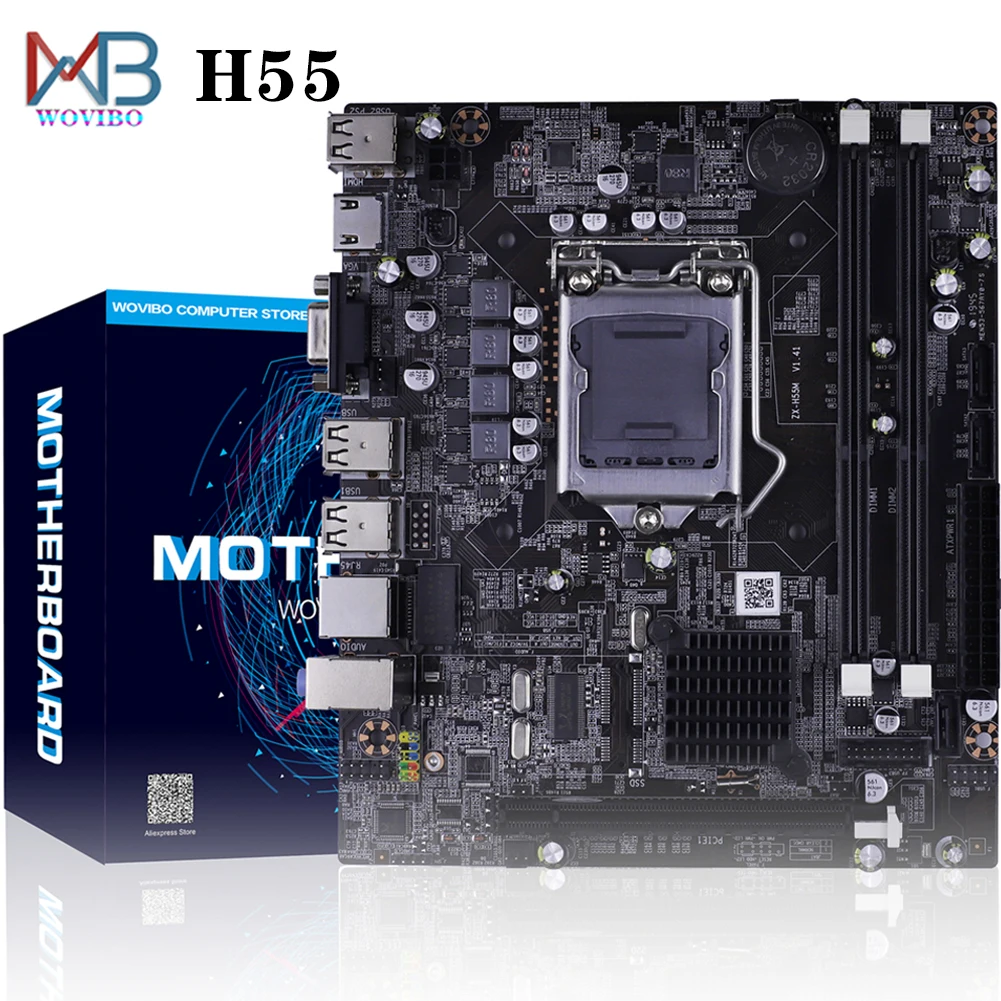 H55 Motherboard LGA 1156 DDR3 Memory For Intel LGA1156 Desktop ...