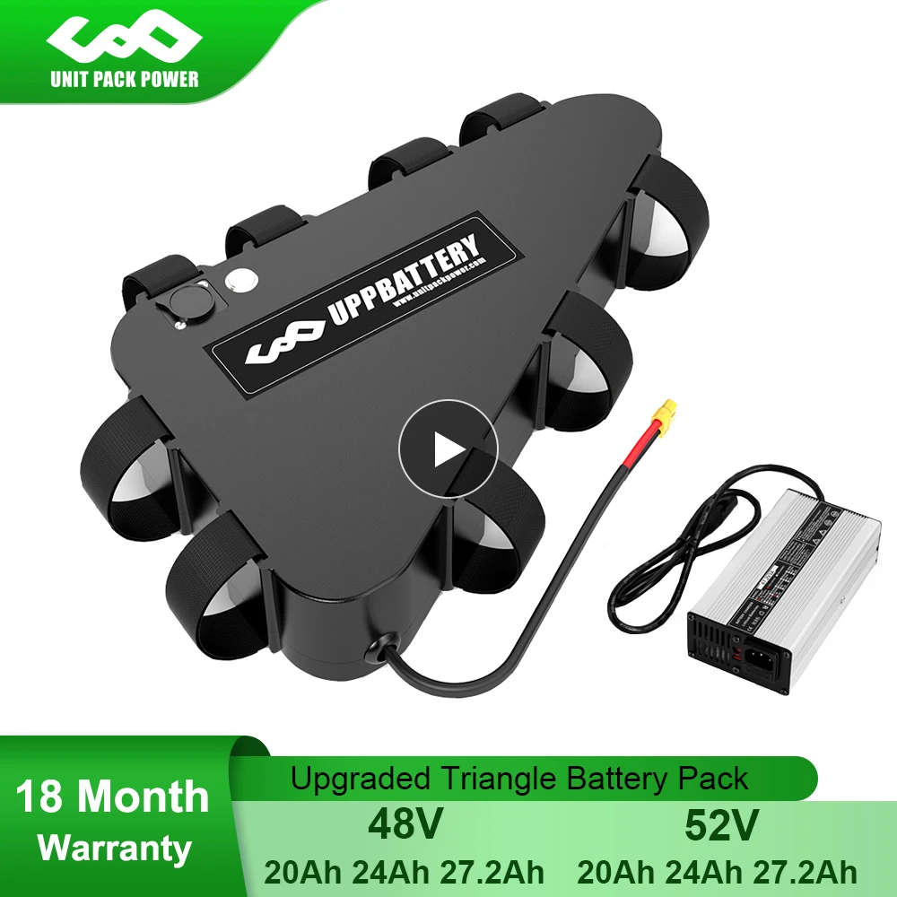Electirc E Bike Batterij 48V 52V 27.2Ah 24Ah 20Ah Panasonic Cell ...